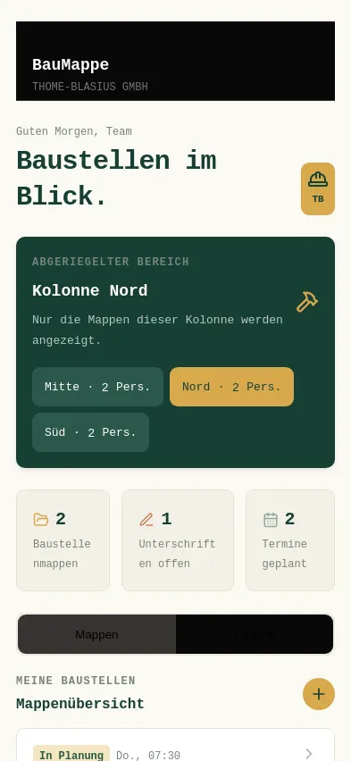 BauMappe Mobile Suite