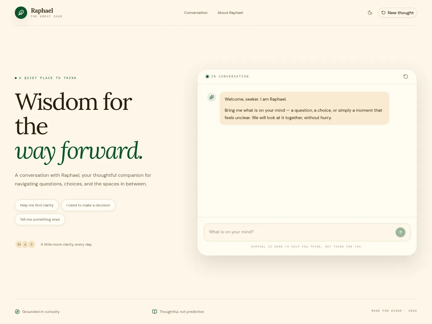 Raphael Sage Chatbot