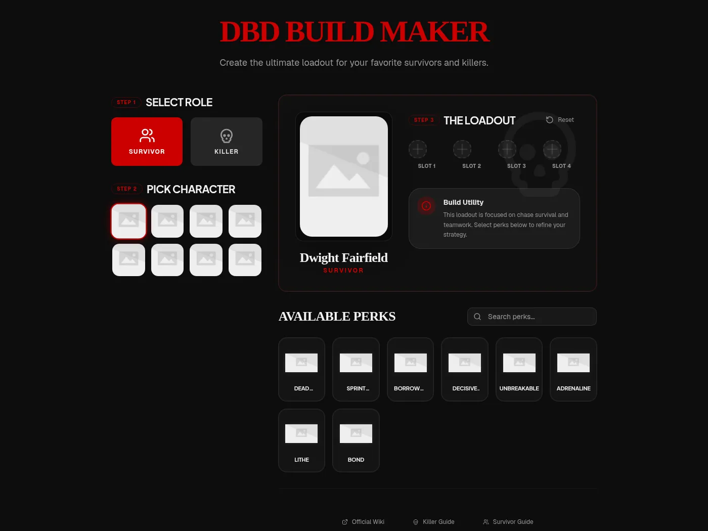 DBD Build Maker