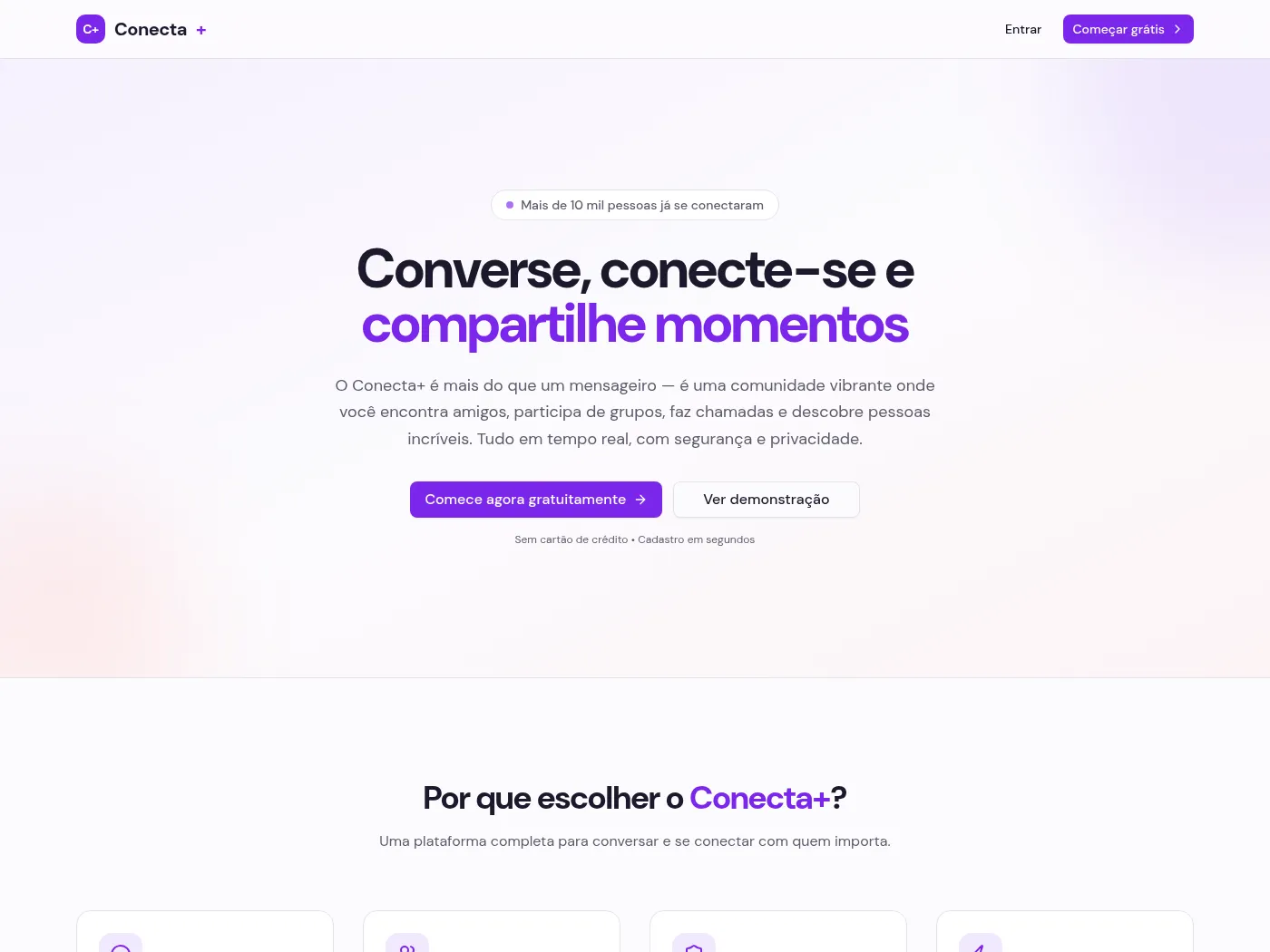 Conecta+ Social Platform