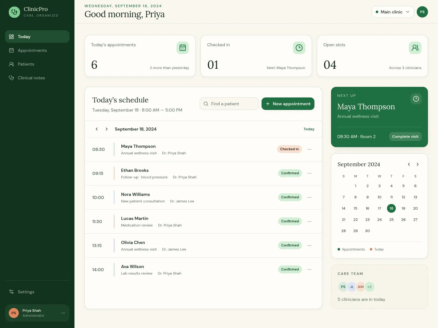 ClinicPro App