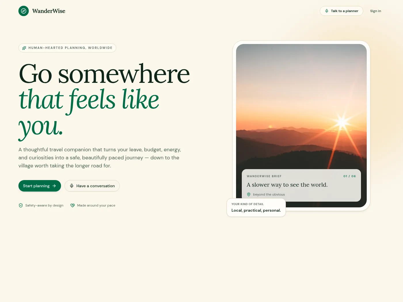 WanderWise Planner