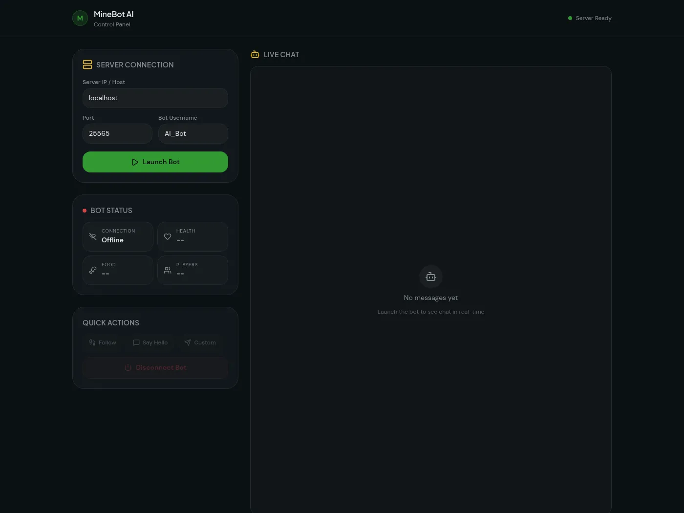 MineBot AI Basics