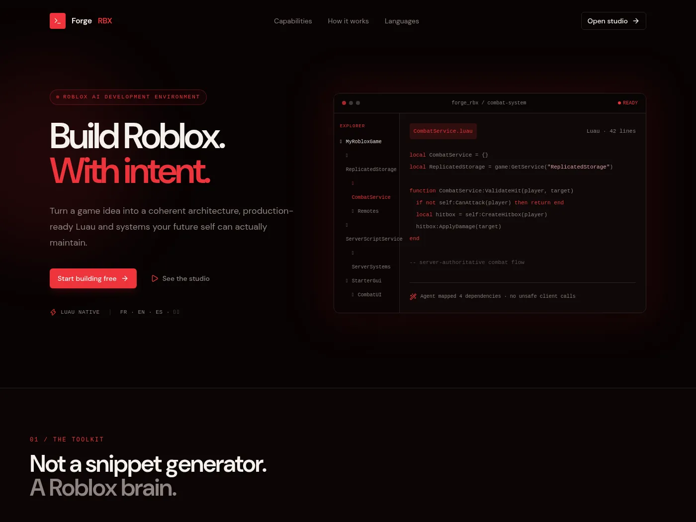 Roblox AI Game Studio