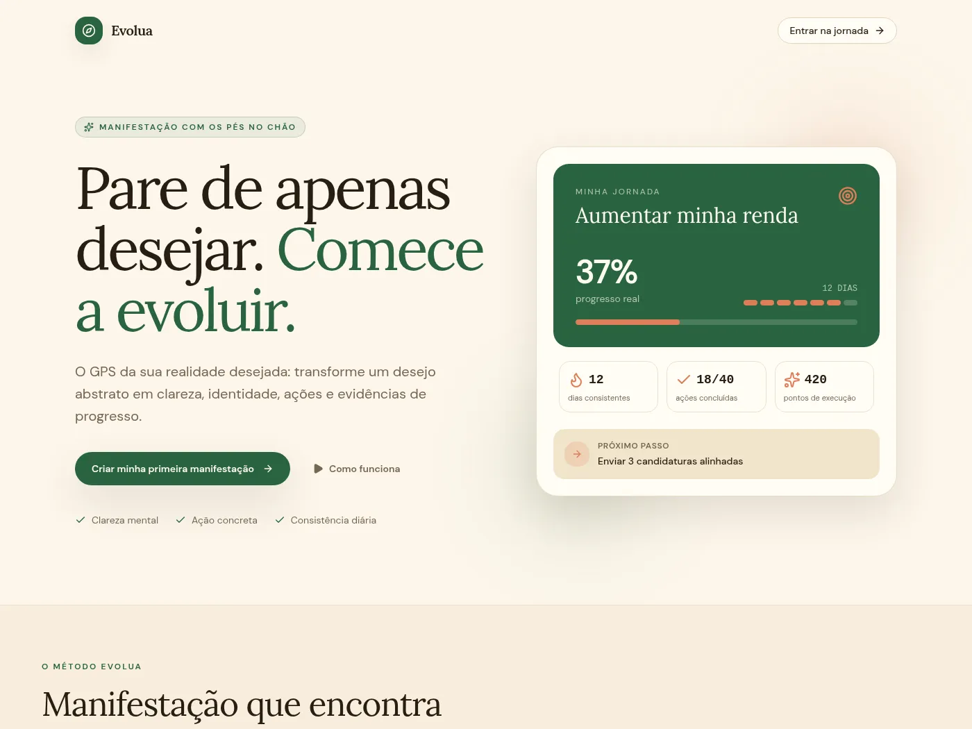 Evolua Manifestação Real