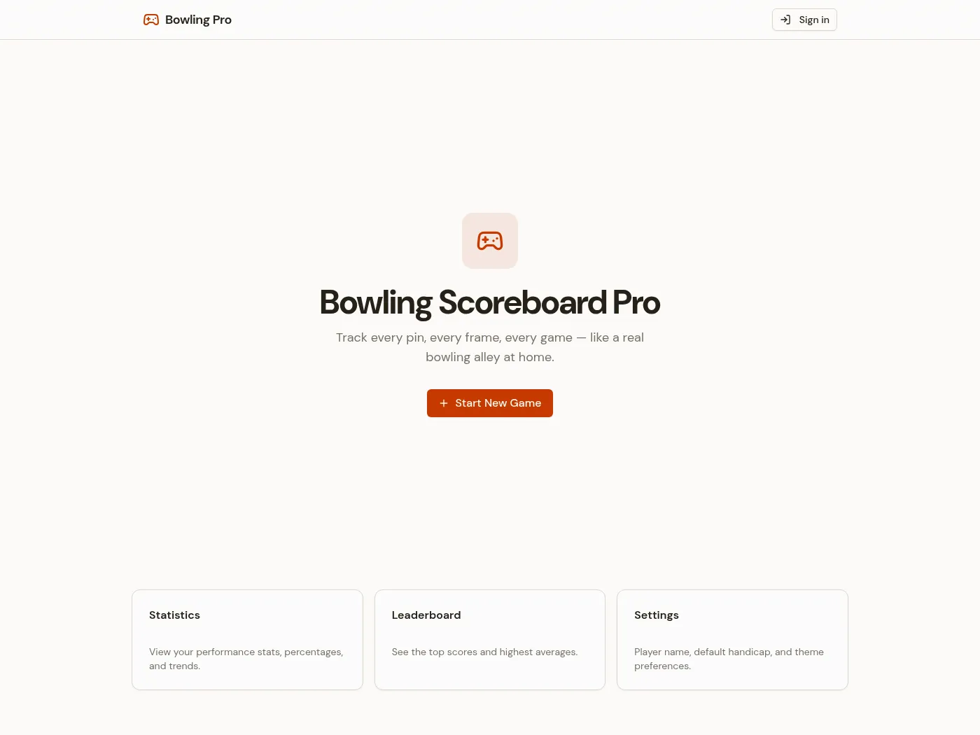 Bowling Scoreboard Pro