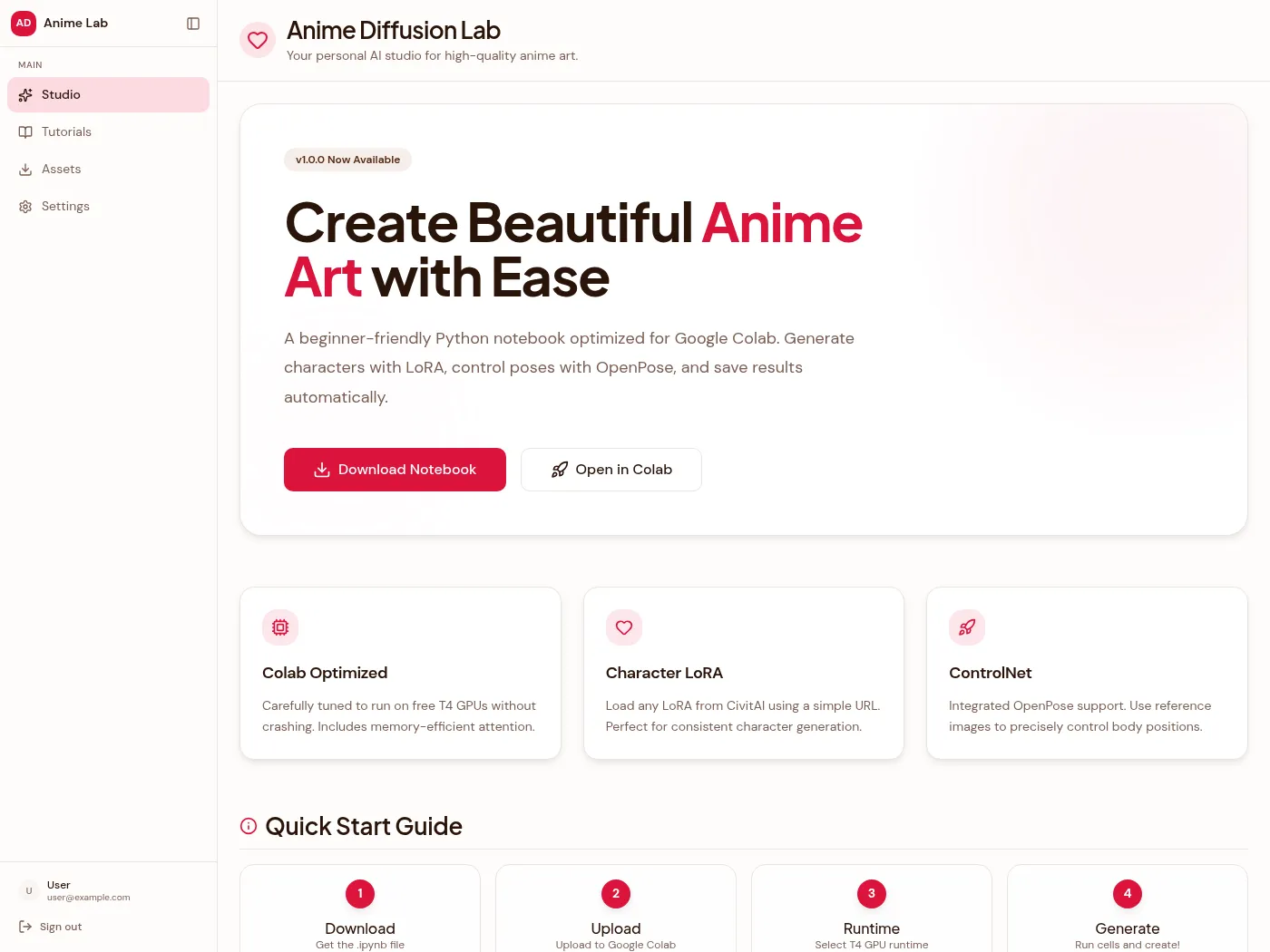 Anime Diffusion Colab Lab