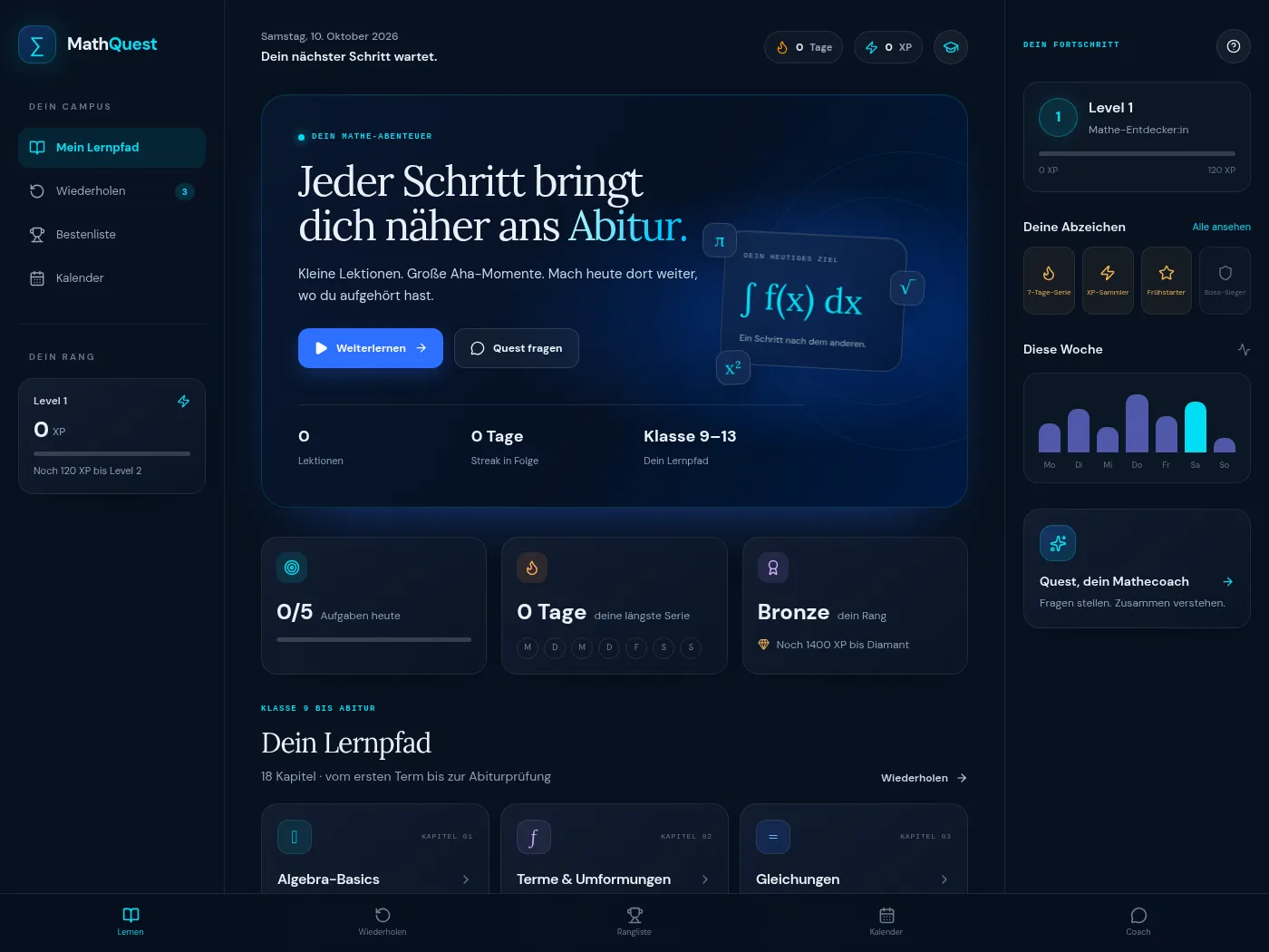 MathQuest Lernplattform