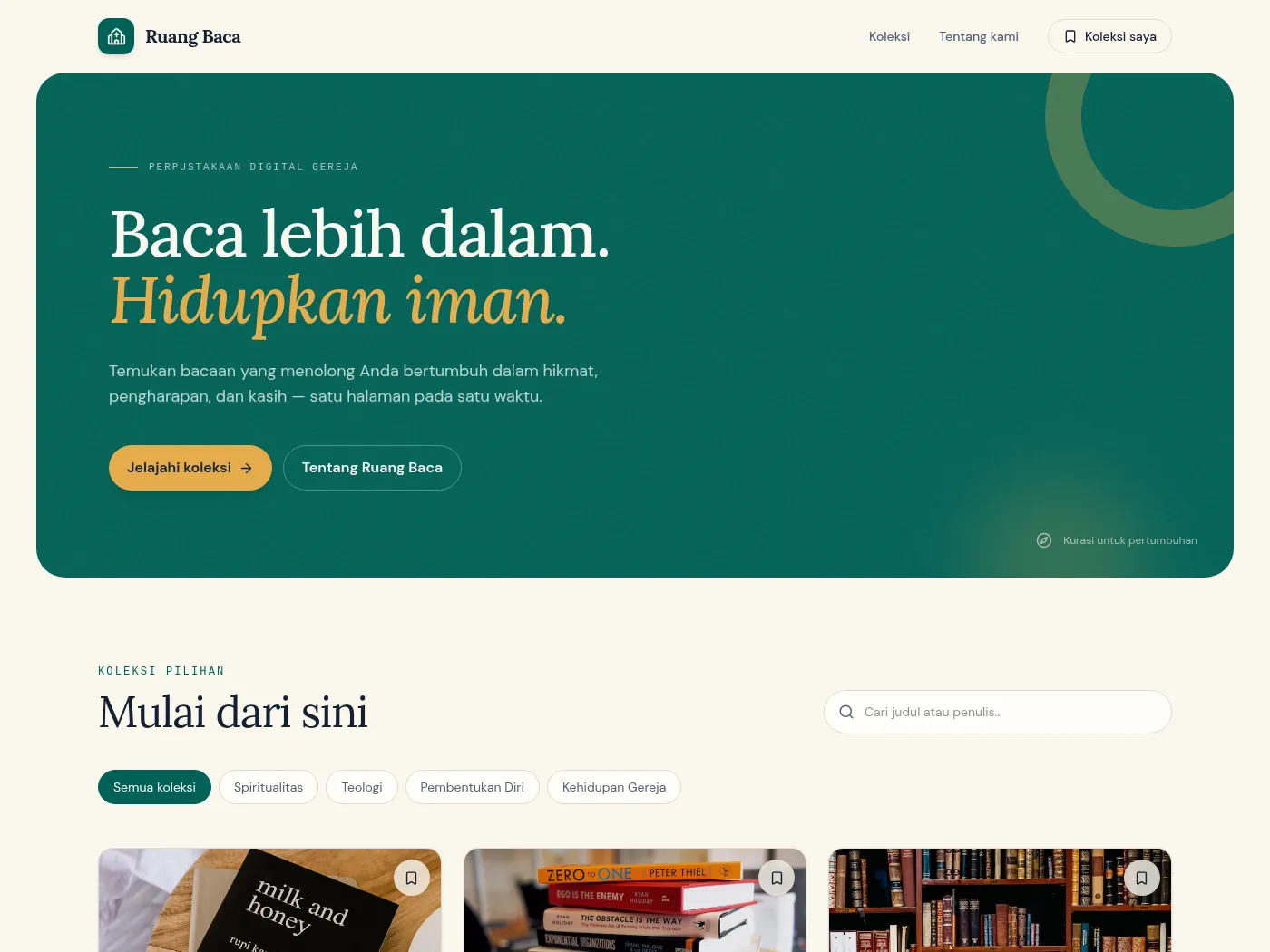 Modern Church Library Hub