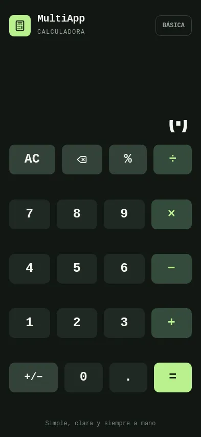 MultiApp Calculadora