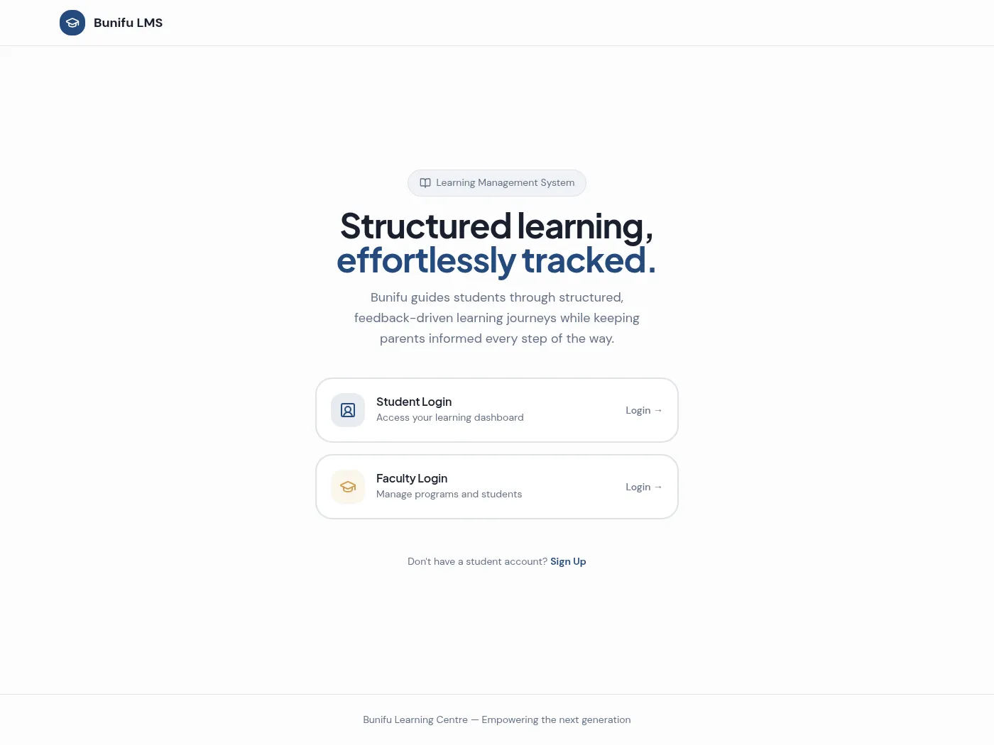 Bunifu LMS Portal