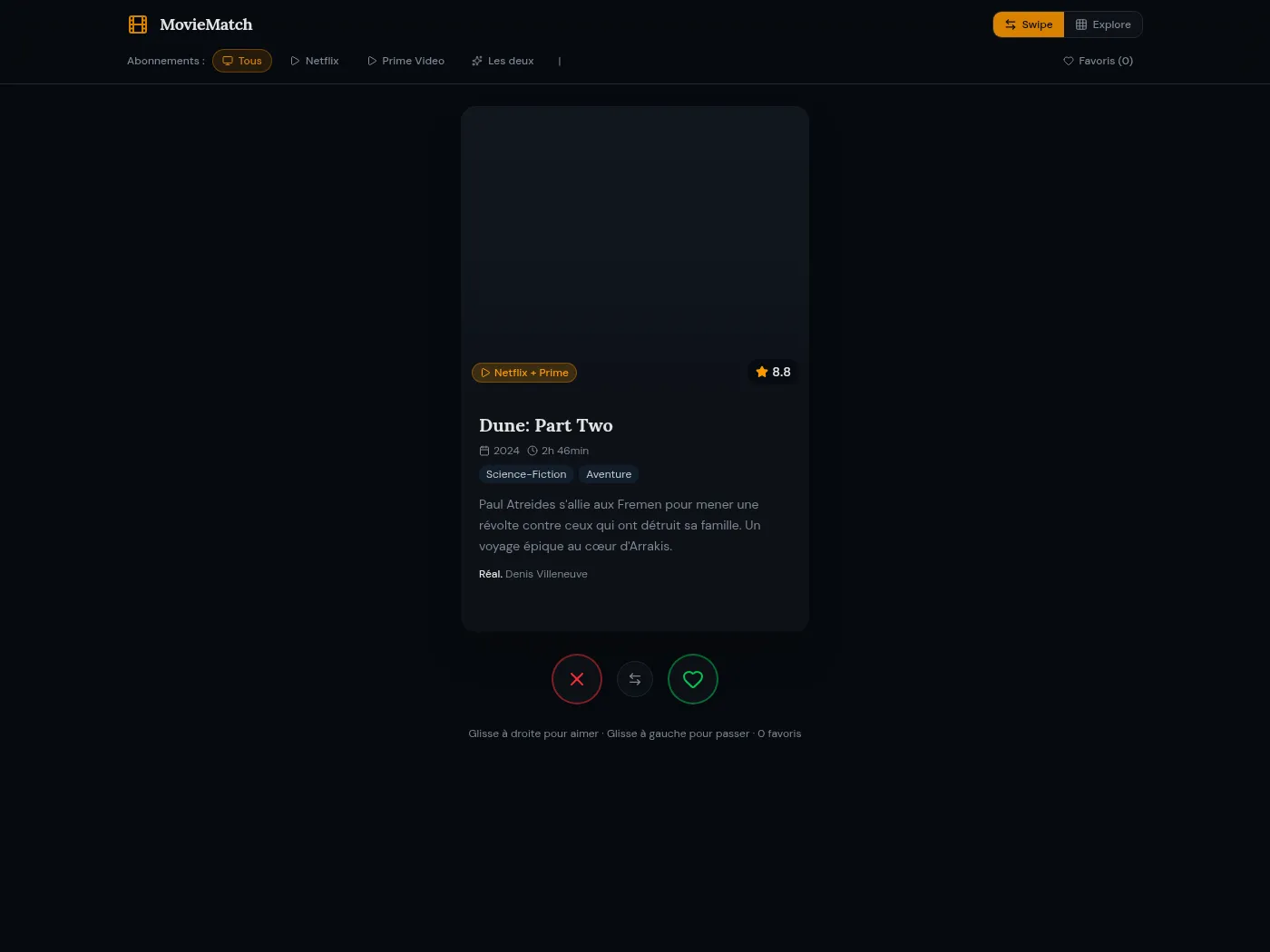 MovieMatch Subscriptions