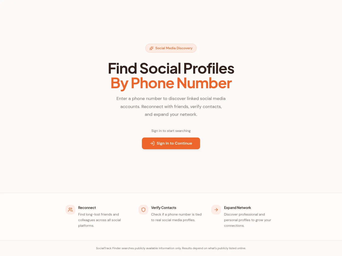 SocialTrack Finder