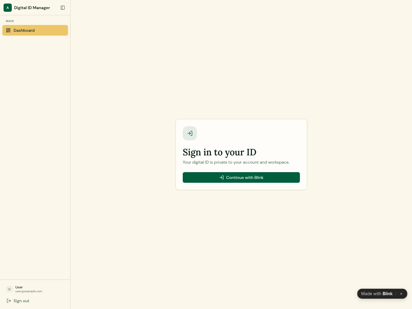 Digital ID Manager