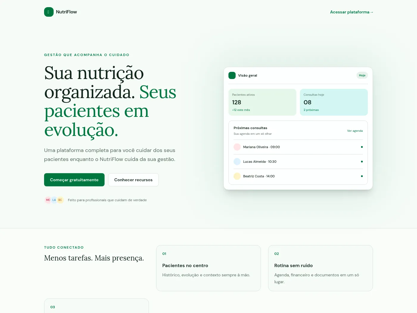 NutriFlow SaaS Platform