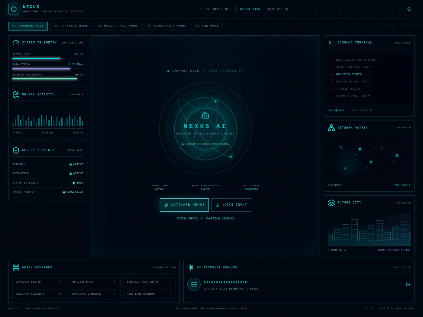NEXUS Quantum Command Center