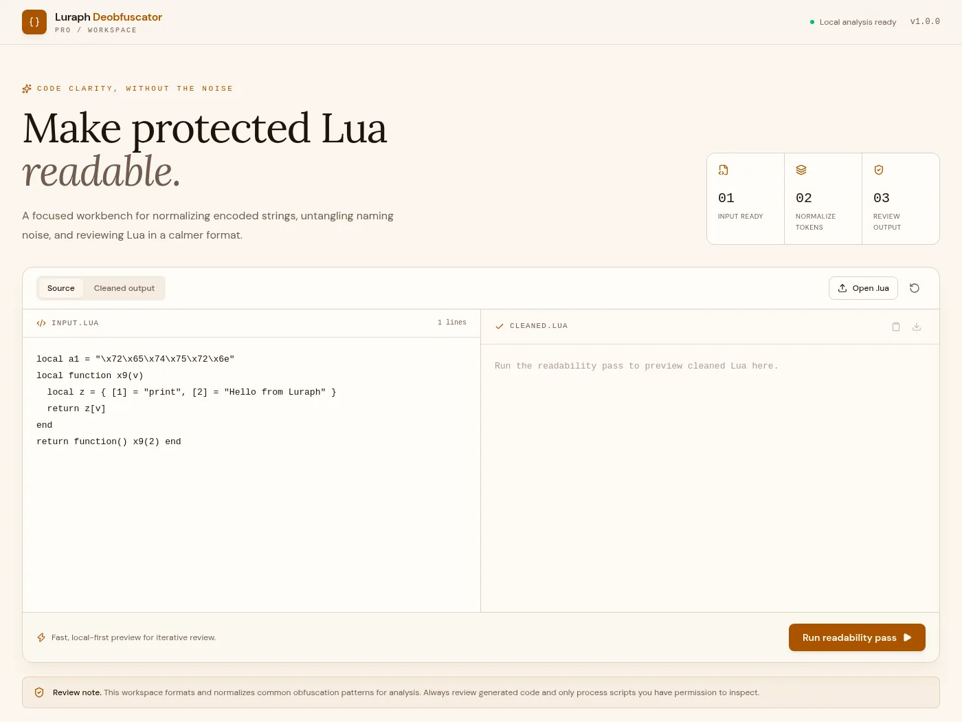 Luraph Deobfuscator Pro