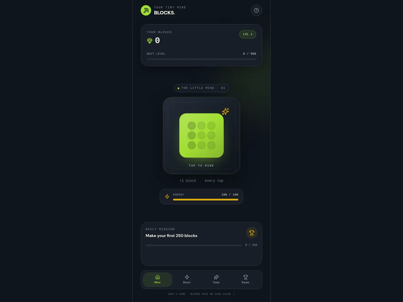 Blocks Mini App