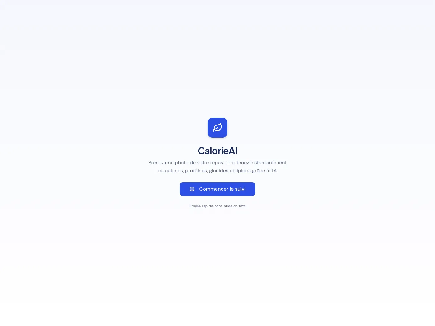 CalorieAI Tracker