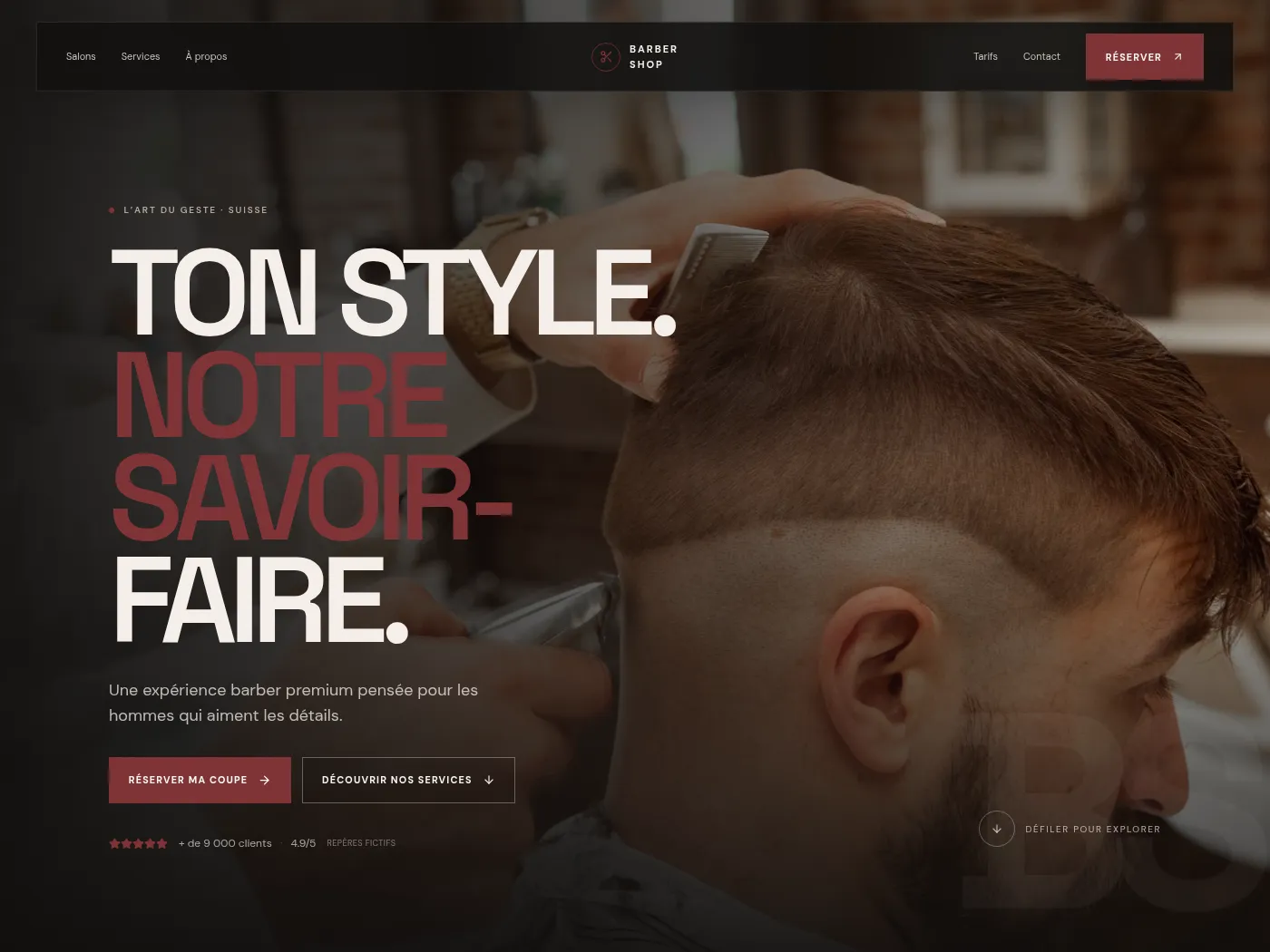 Premium Barber Concept