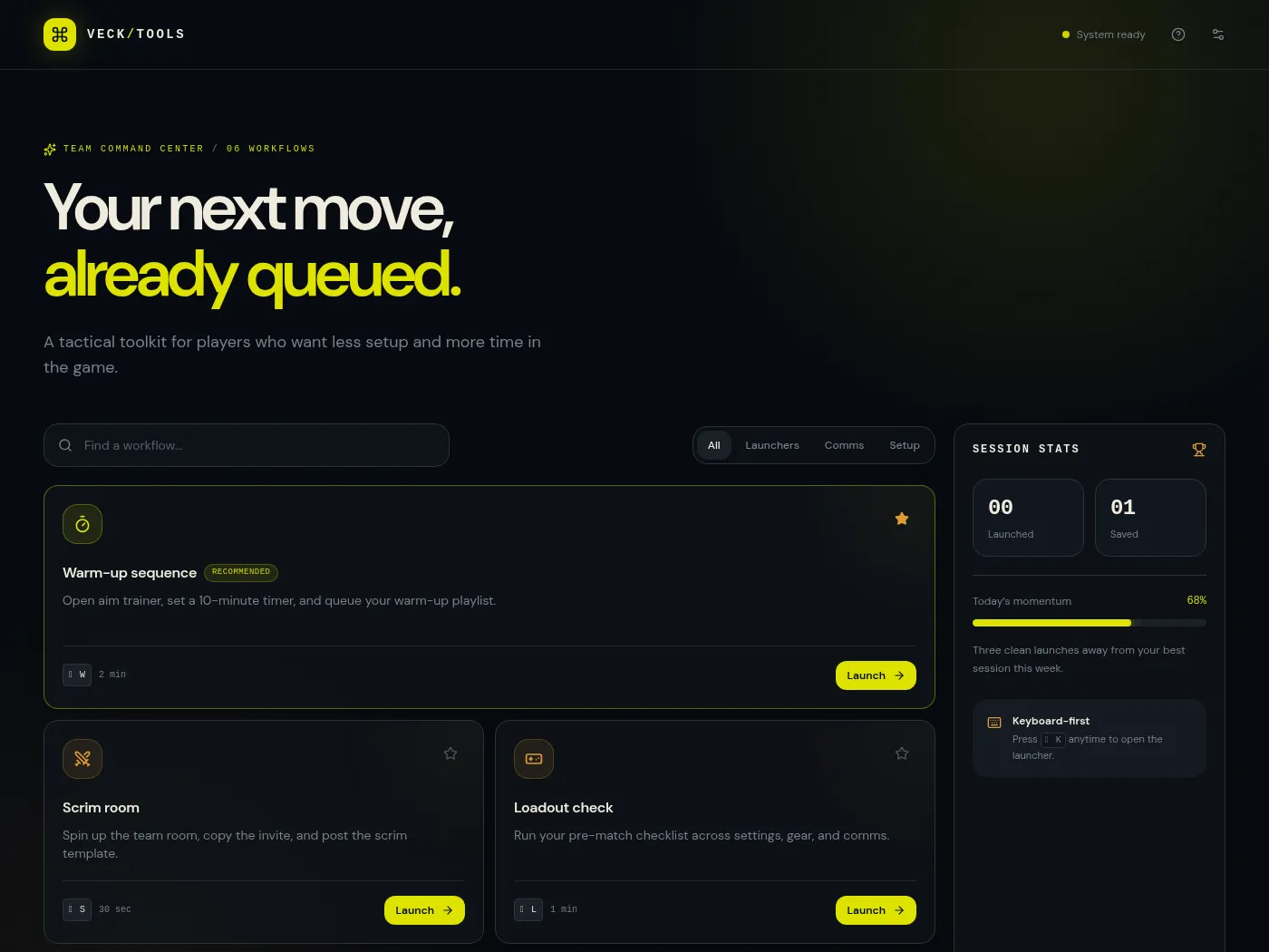 Veck Productivity Toolkit