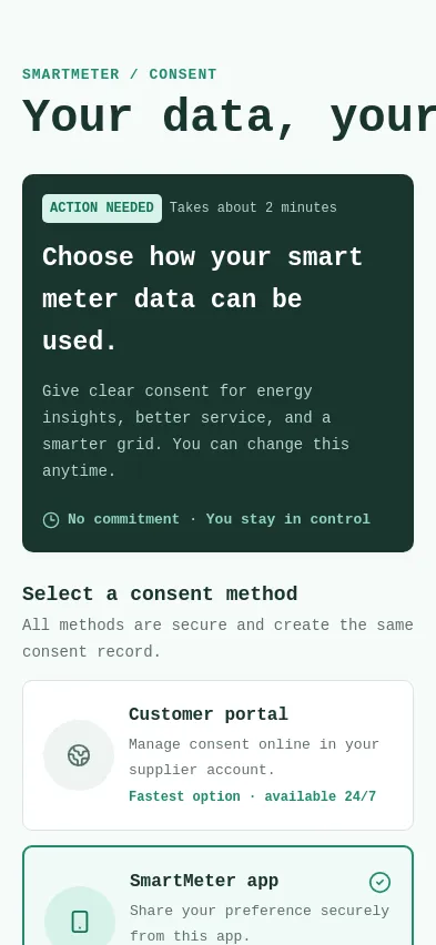 SmartMeter Consent App