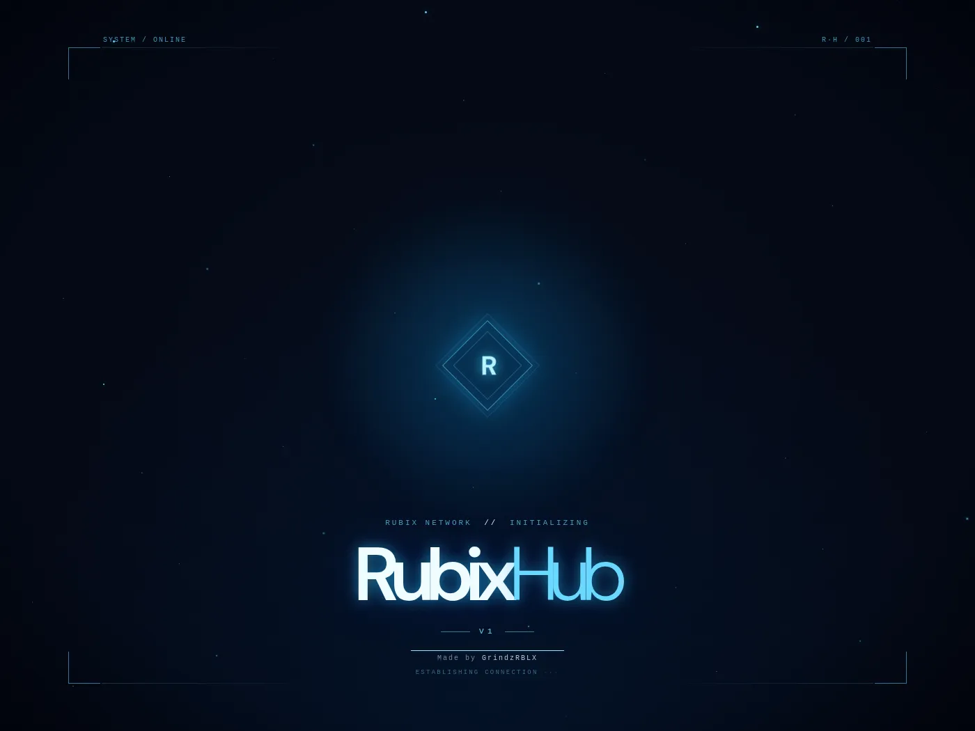RubixHub Cinematic Splash