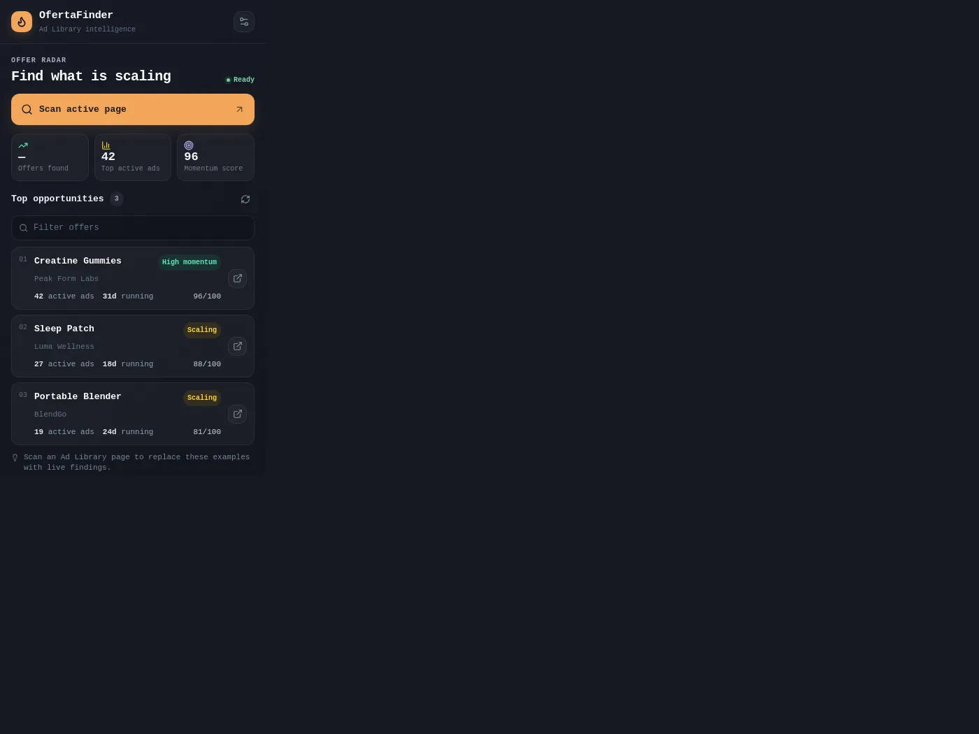 OfertaFinder Extension