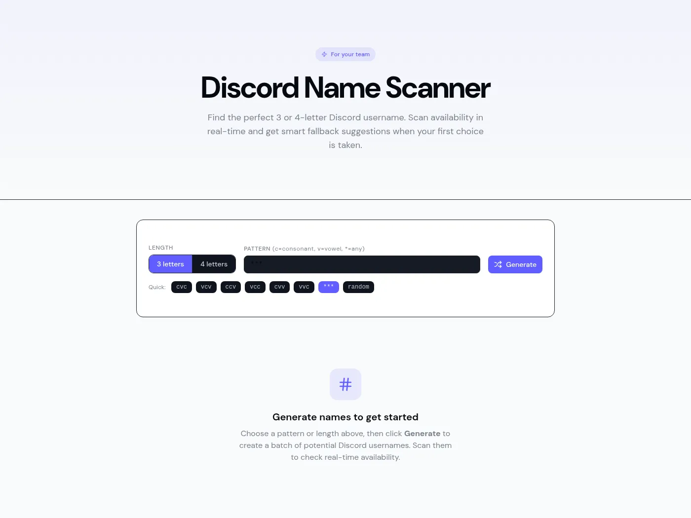 Discord Name Scanner