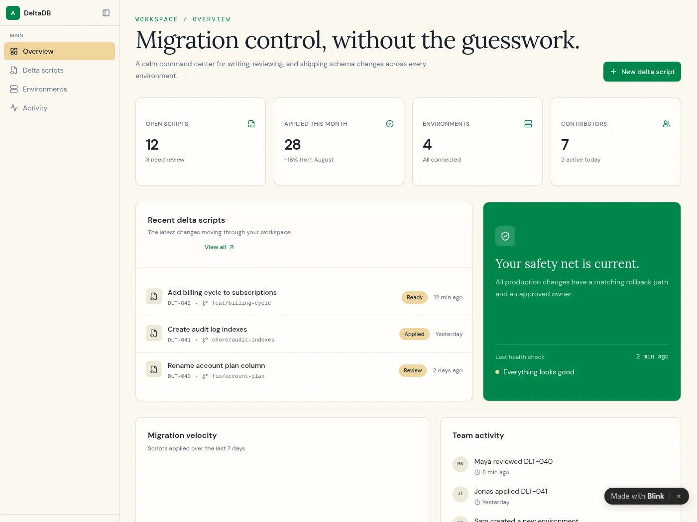 DeltaDB Manager