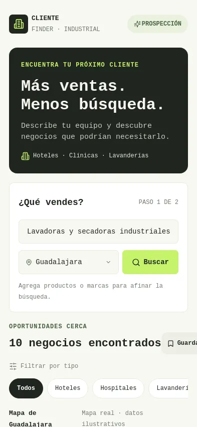 Buscador de Clientes AI