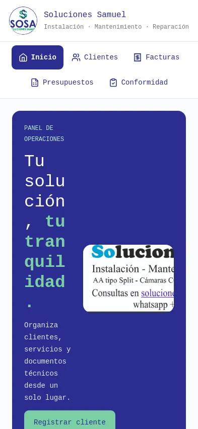 Soluciones Samuel Mobile