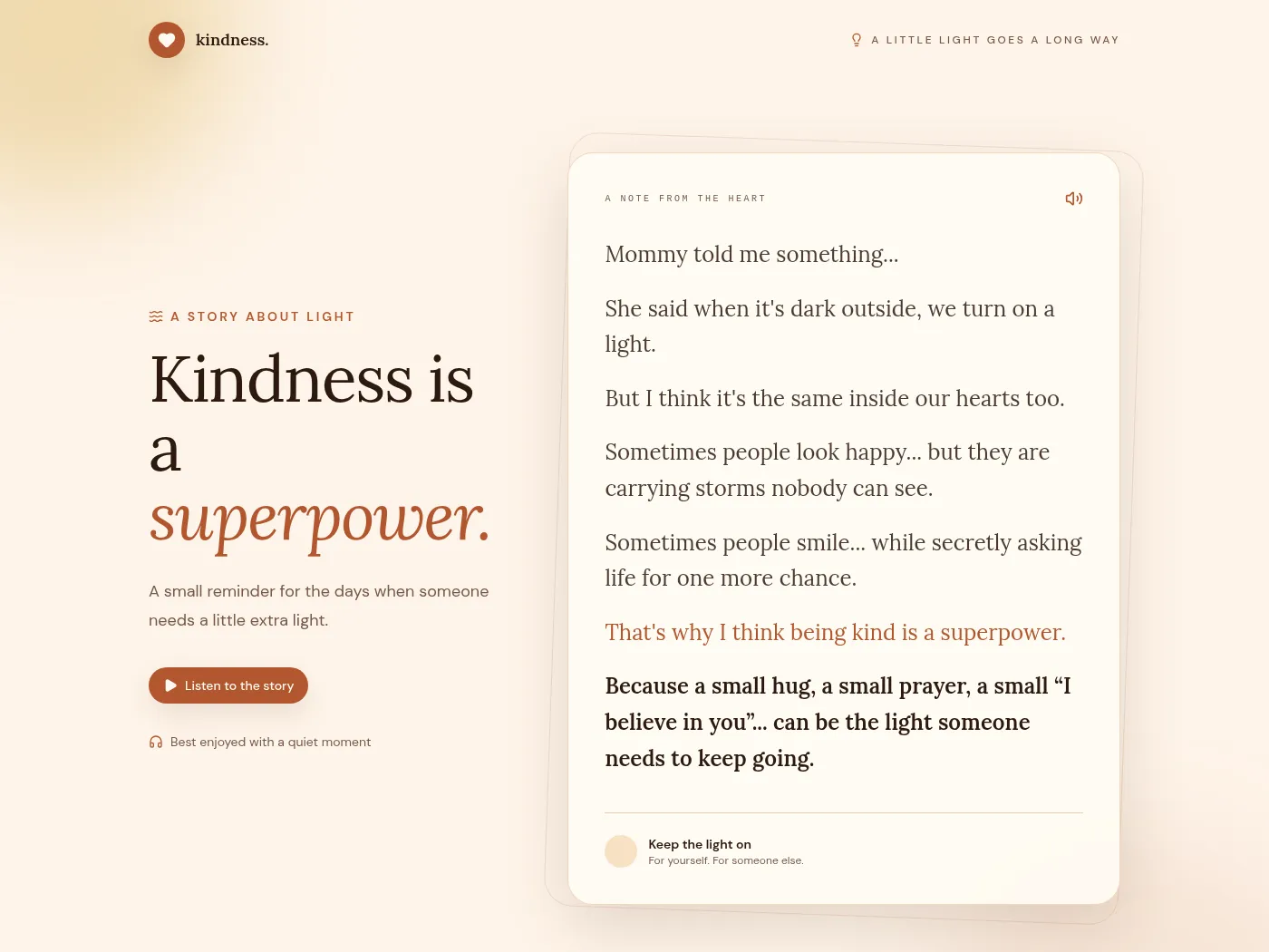 Kindness Superpower Project