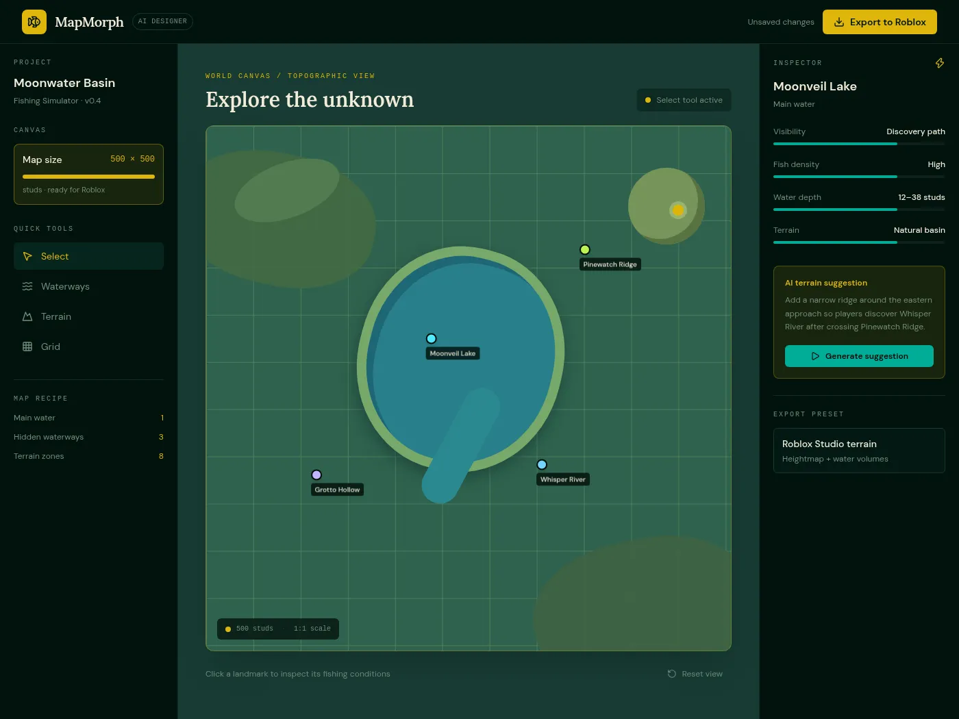 MapMorph AI Designer