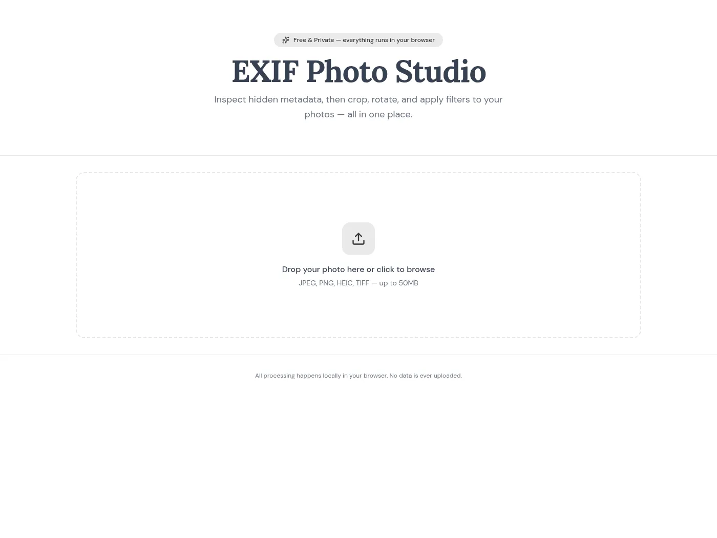 EXIF Photo Analyzer