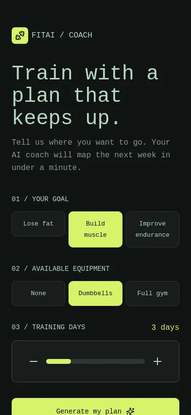 FitAI Workout Coach