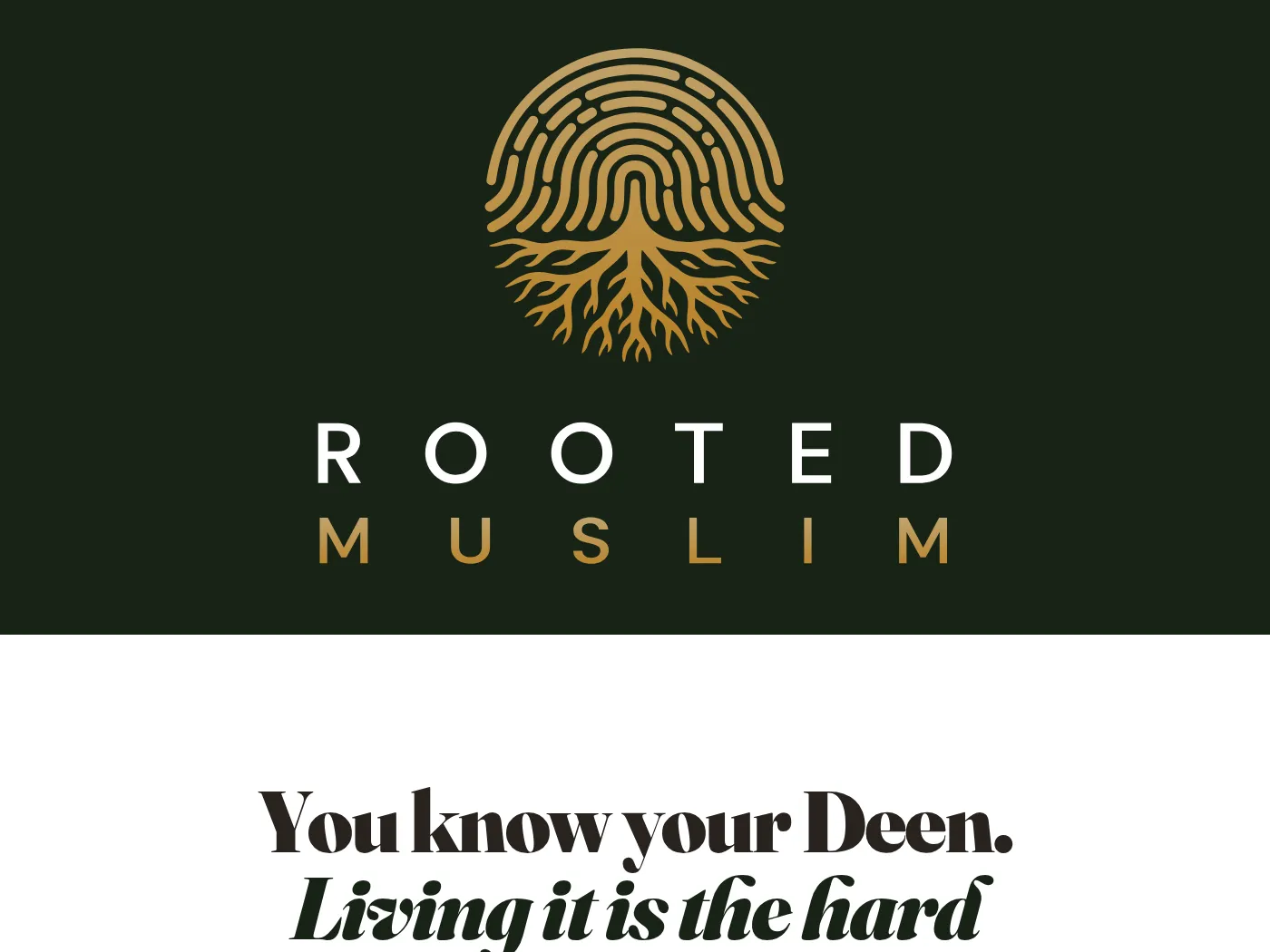 Rooted Muslim Landing Page