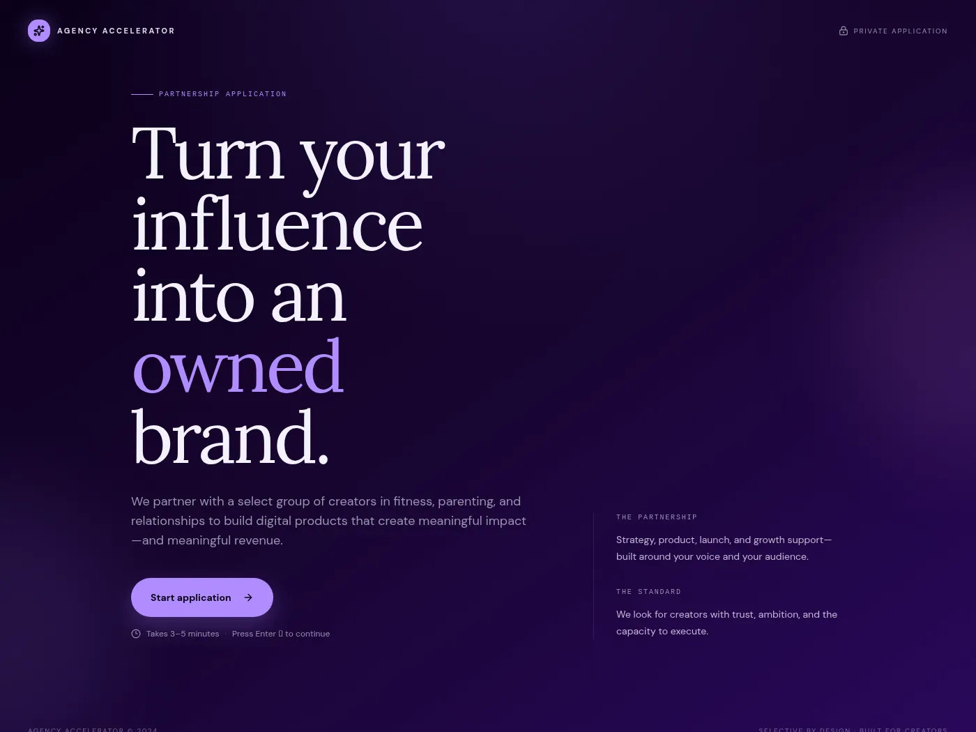 Agency Accelerator Form