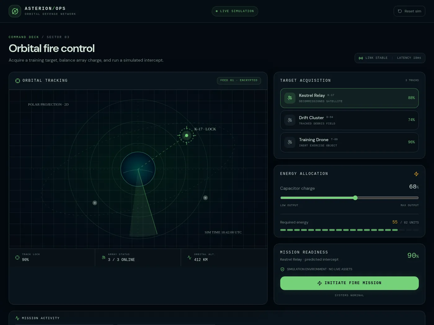 Orbital Cannon Simulator