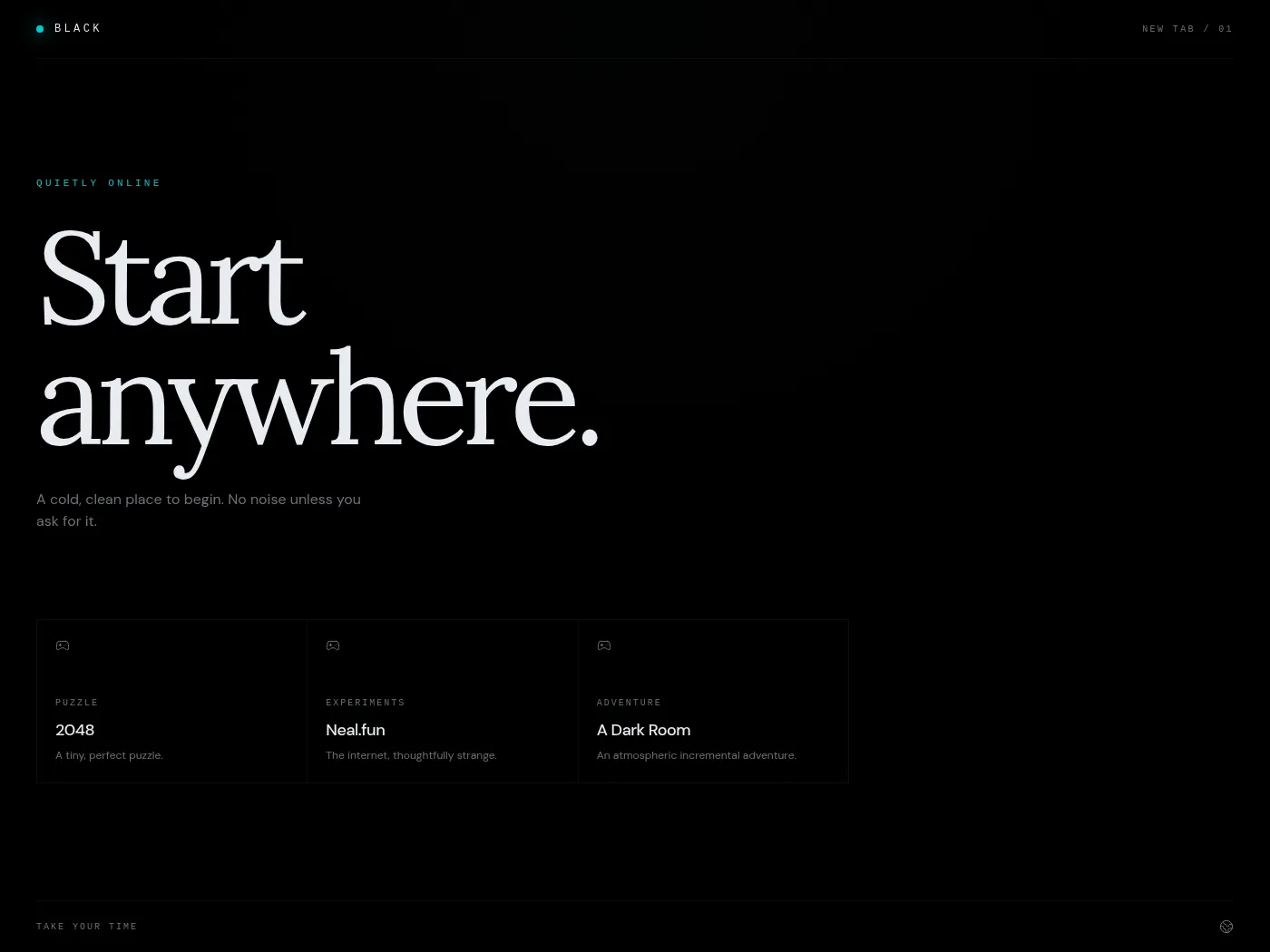 Minimal Black Portal