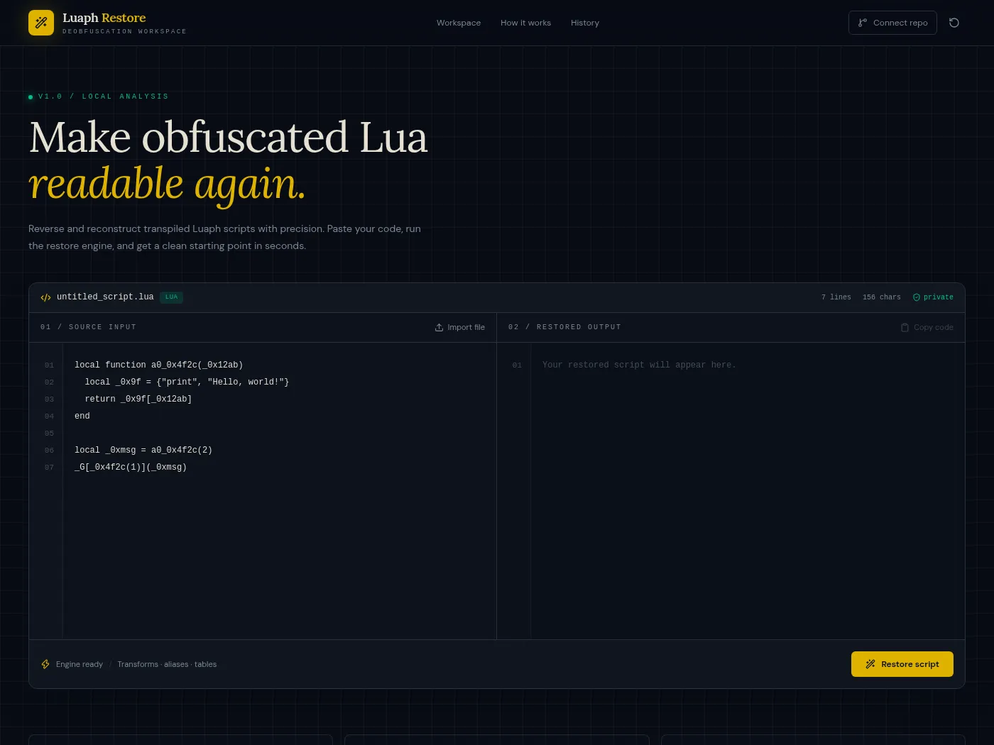 Luaph Restore