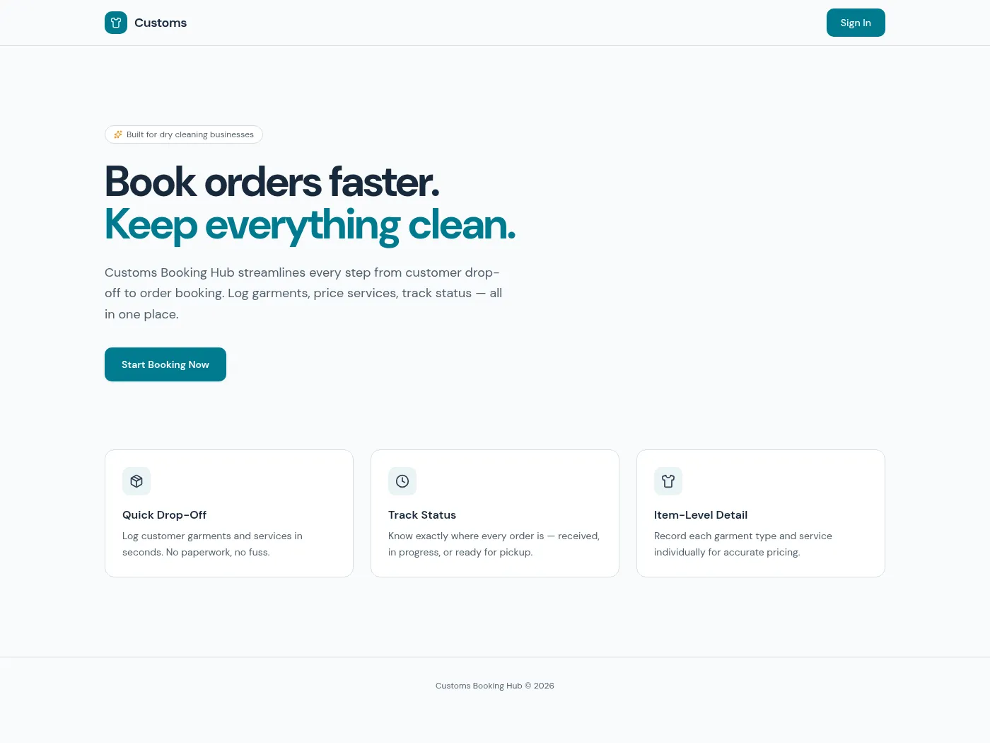 Customs Booking Hub