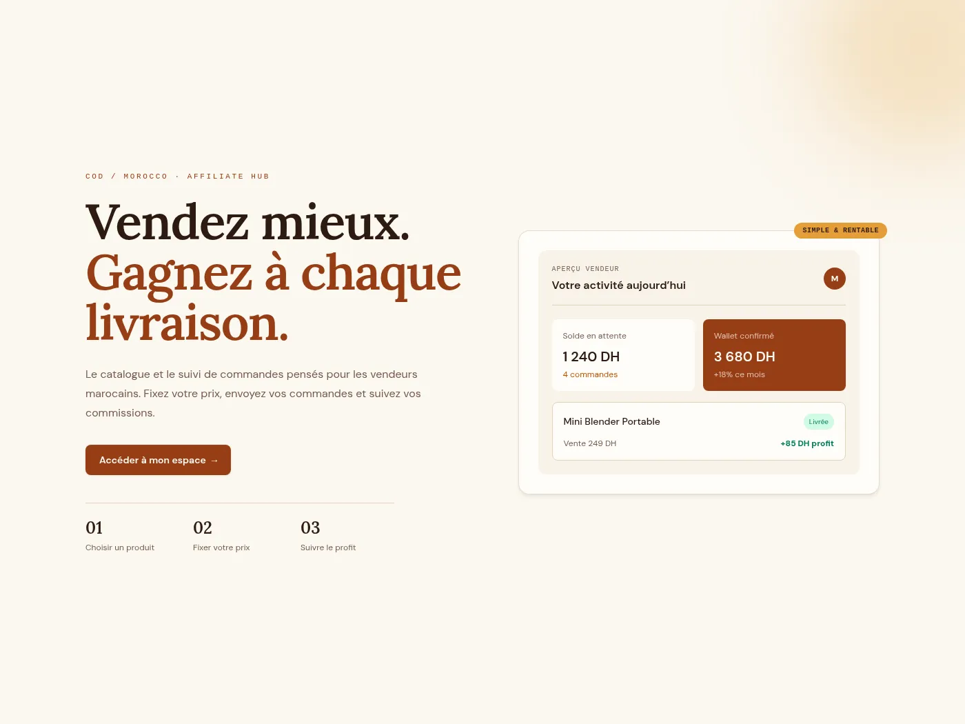 Moroccan COD Affiliate Hub