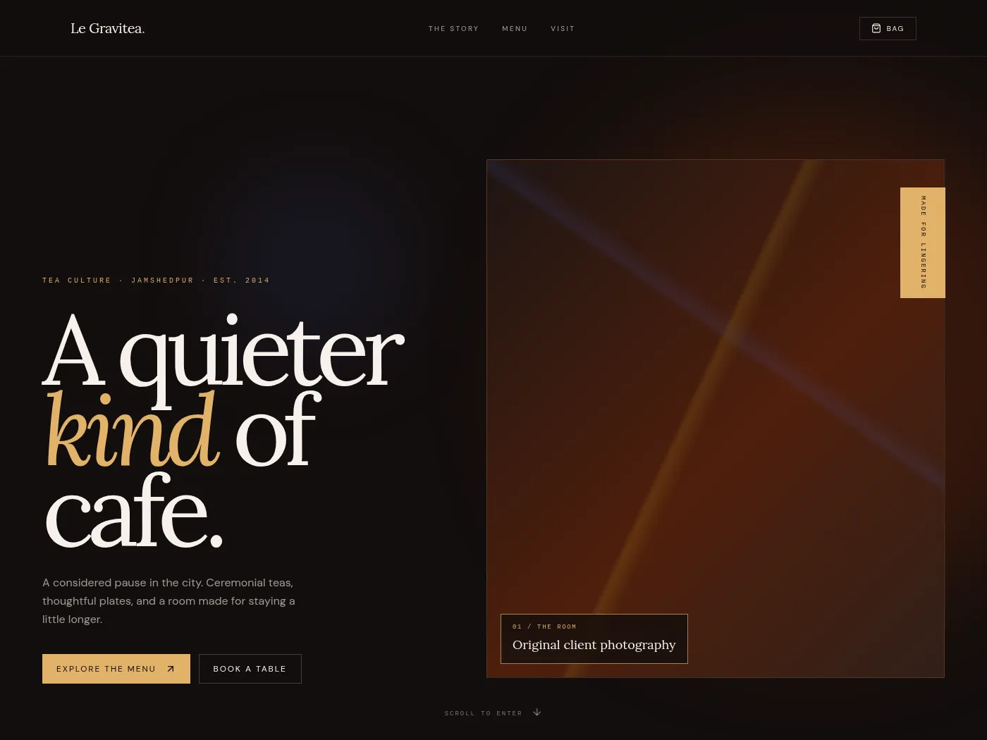 Le Gravitea Luxe Cafe Site