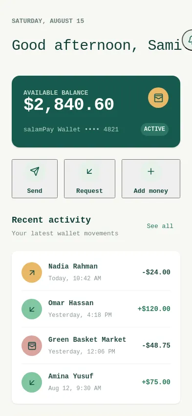 salamPay Payment App