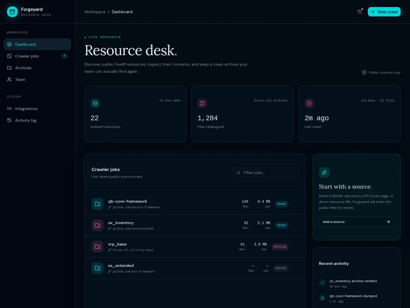 FiveM Resource Crawler