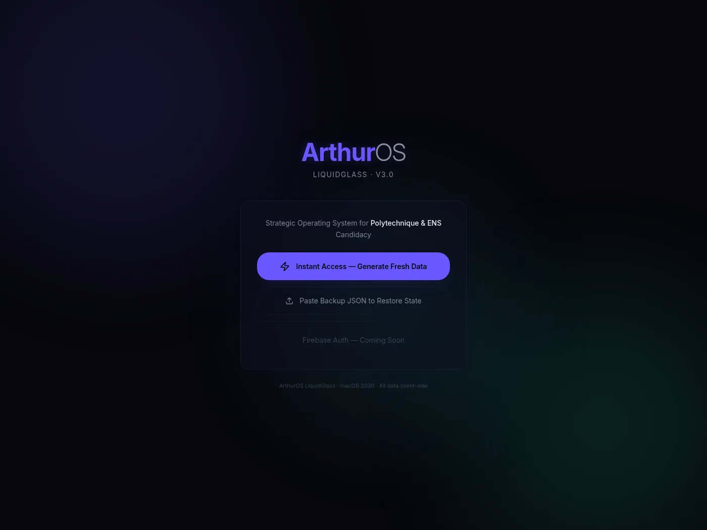 Arthur OS LiquidGlass