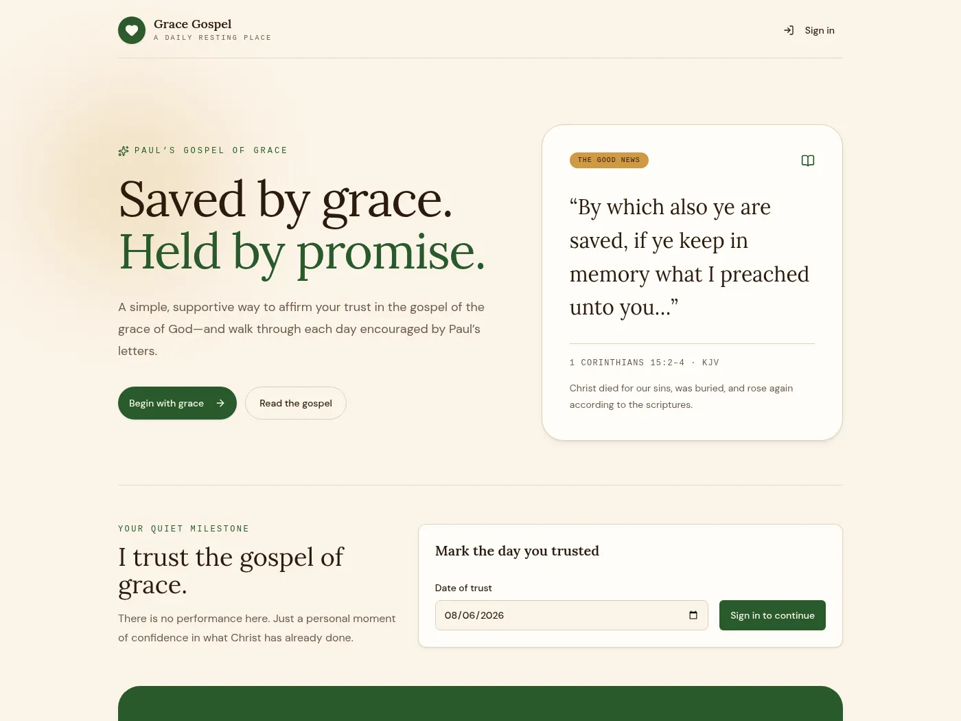 Grace Gospel Tracker