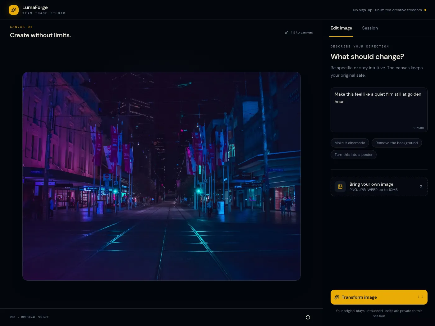 AI Free Image Editor