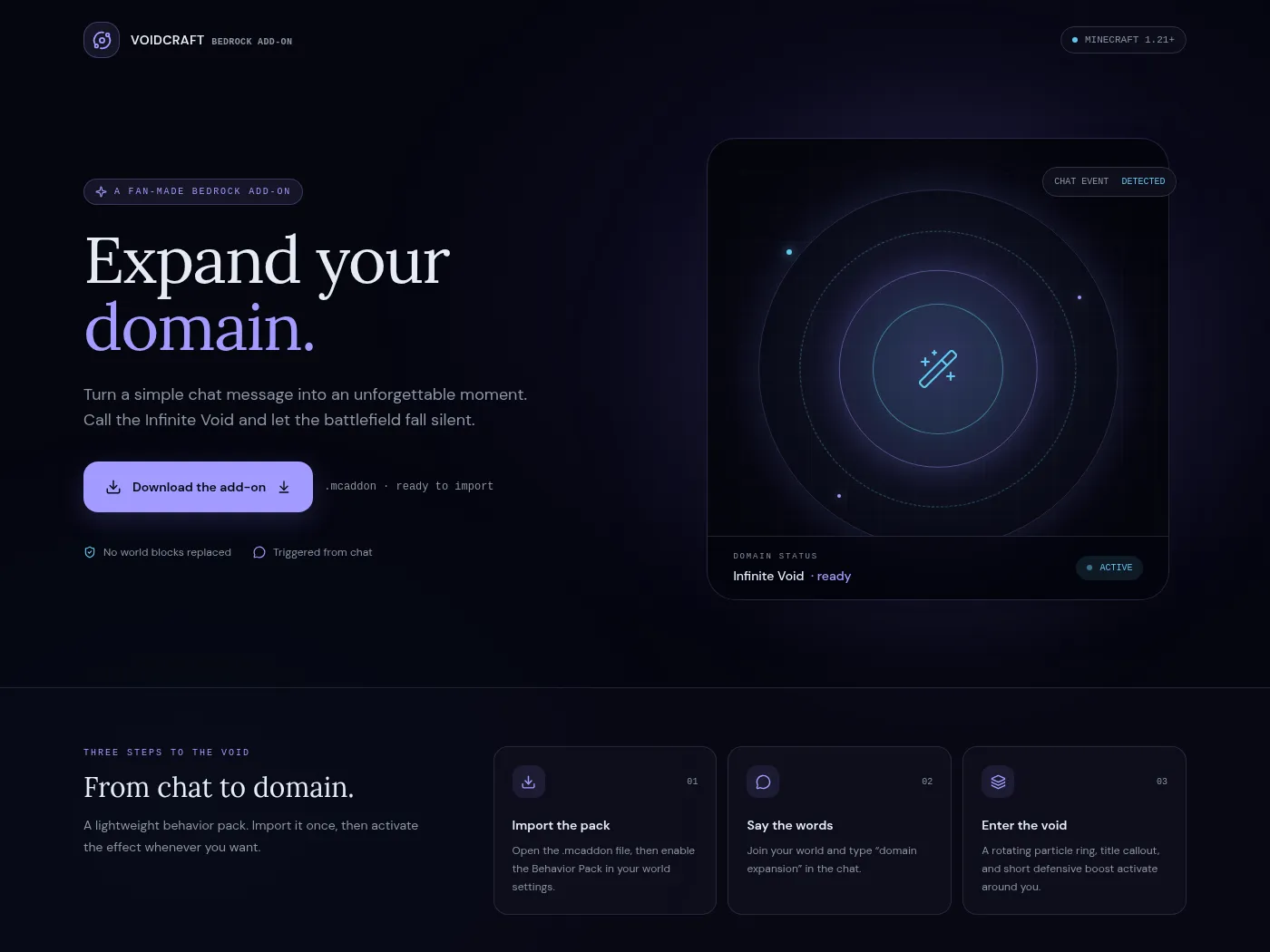 Goje Domain Expansion Addon